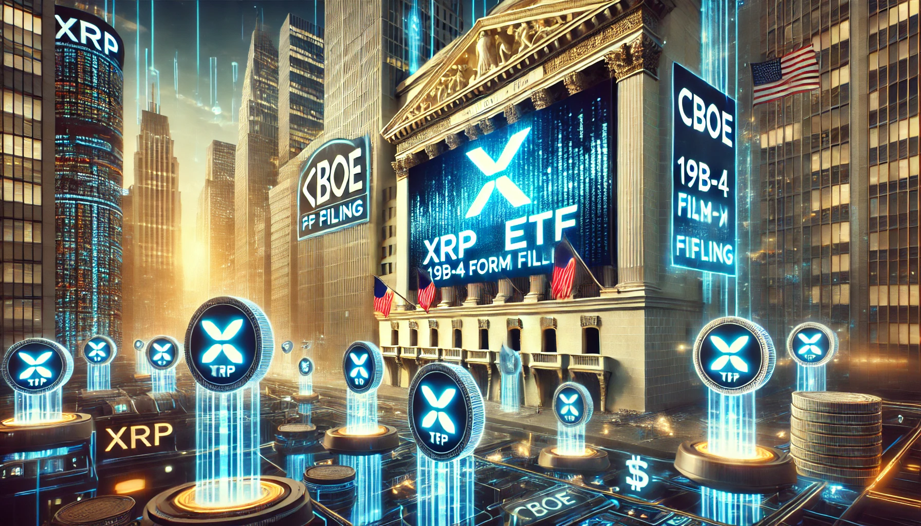 La course aux ETF XRP s'intensifie : Cboe dépose des documents 19b-4 pour 4 fonds auprès de la SEC